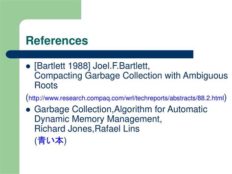 曖昧なポインタの存在下での Copying Garbage Collection - ppt download