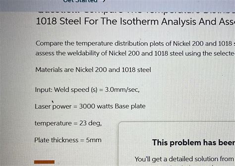Compare The Temperature Distribution Plots Of Nickel