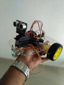 Robot Using Arduino And Bluetooth Module Obstacle Avoidance Robot Electronic Circuits And