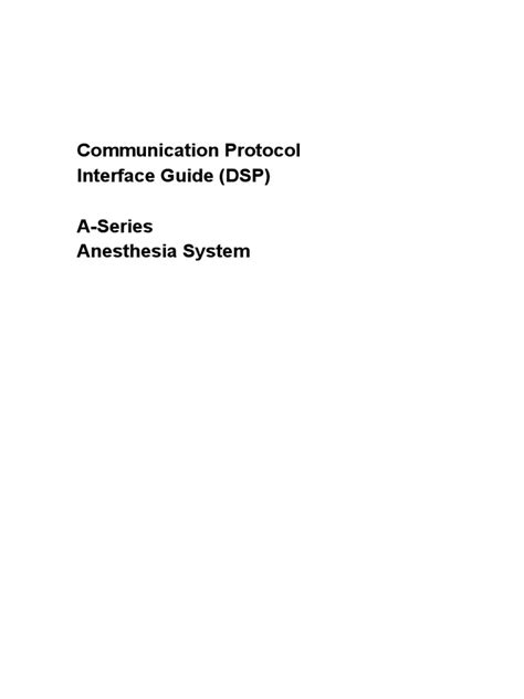 H 046 012418 00 A Series Communication Interface Guide Dsp 11 2021