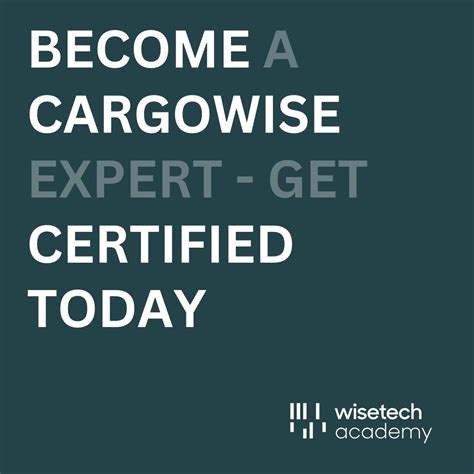Get Certified In Cargowise One Wisetech Global