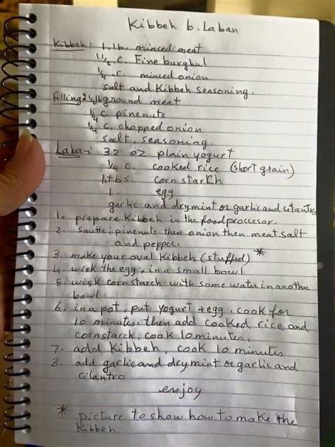 Kibbeh B Laban Lebanese Recipes Kibbeh Middle Eastern Recipes