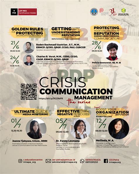 Professional Development Program Pdp Crisis Communication Management The Series Indonesia
