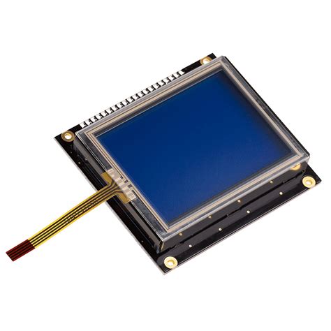 Analog Resistive Touch Panel Attached To The Glcd 128x64
