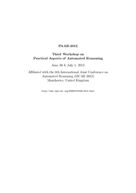 Pdf Mettel2 Towards A Tableau Prover Generation Platform