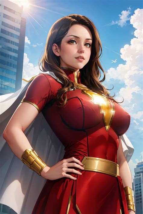Mary Marvel Cosplay White
