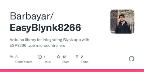 GitHub Barbayar EasyBlynk8266 Arduino Library For Integrating Blynk App With ESP8266 Type