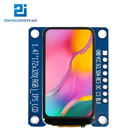 1 47 Inch TFT LCD Display Module 172 RGB X320 12 Pins SPI Interface TFT LCD Display Module