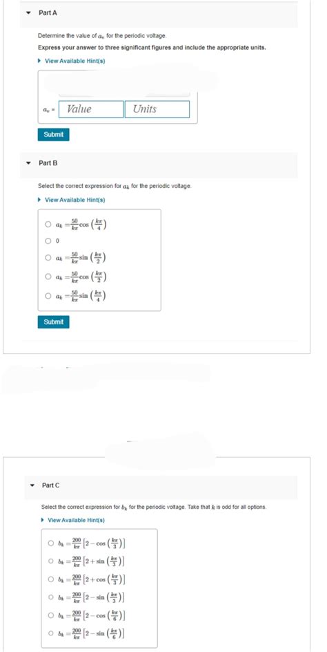 Answered: Part A Determine the value of a for the… | bartleby