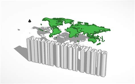 3d Design Copy Of World Map Tinkercad