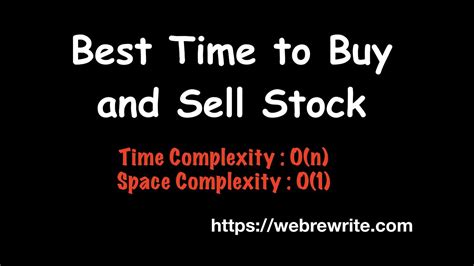 Best Time To Buy And Sell Stock Leetcode 121 Programming Tutorials