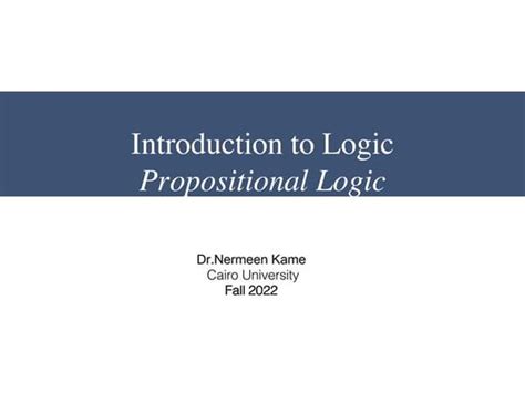 Contraposition Logic Ppt