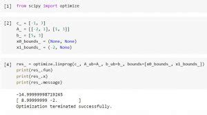 Use Python SciPy Linprog For Linear Programming Optimization