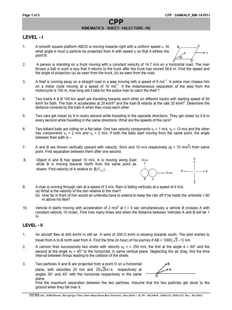 14 Kinematics Pdf Speed Acceleration