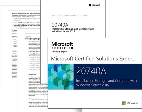 甲子園電腦教育中心 Microsoft Certified Solutions Expect Mcse Core Infrastructure 2019 證書課程