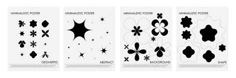 추상적인 기하학적 포스터 트렌디한 미니멀리즘 카드 레트로 미래주의 Y2k 바우하우스 미니멀리즘 현대 기하학 간단한 디지털 그래픽입니다 타이포그래피 아트웍 흑백 장식 벡터