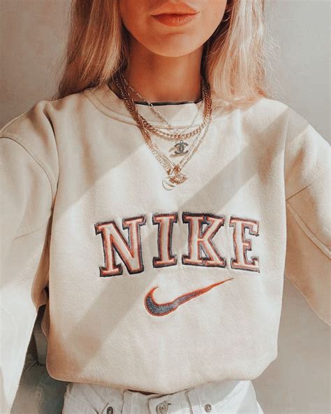 Aesthetic Vintage Nike Crewneck Modekleding Meiden Kleding