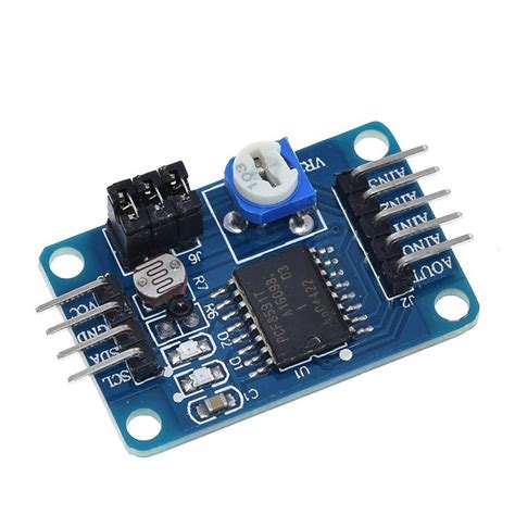 Pcf8591 모듈 Ad Da 변환 모듈 아날로그 디지털디지털 아날로그 변환 케이블 Pcf8591 활성 구성 요소
