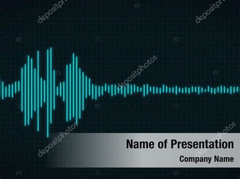 Waveform Minimalist Hud Audio Powerpoint Template Waveform Minimalist Hud Audio Powerpoint