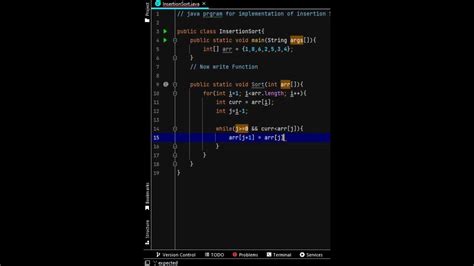 Insertion Sort Using Java Program Coding Javaprogramming Insertionsort Sorting Youtube