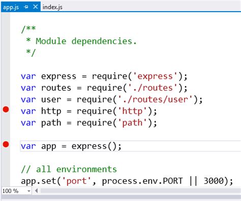 Debugging Microsoft Nodejstools Wiki GitHub