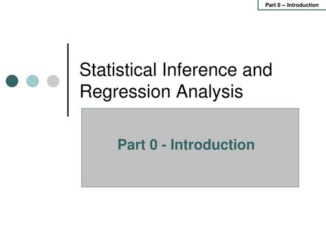 Ppt Statistical Inference And Regression Analysis Stat Gb 3302 30