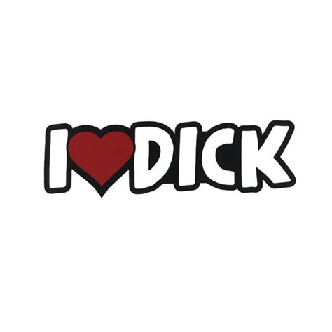 I ️ Dick Sticker Gandk Industries