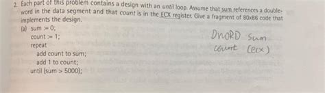 solved 2 each part of this problem contains a design with