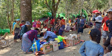 Dvb ဒီးမော့ဆို ဒေါရောက်ခူစစ်ရှောင်စခန်းအနီး လေကြောင်းတိုက်ခိုက်မှုက