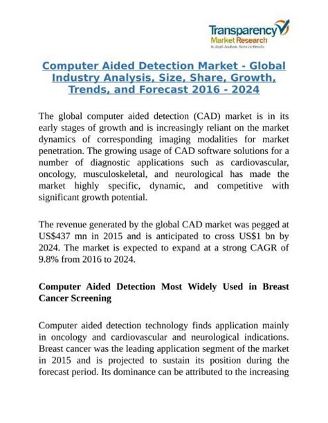 Computer Aided Detection Market