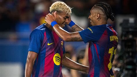 Barcelona Vs Como Highlights Joan Gamper Trophy Fermin Lopez Lamine