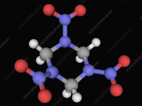 Rdx Explosive Molecule Stock Image F004 5985 Science Photo Library