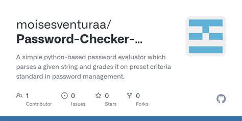 Password Checker Basic Passwordchkrpy At Main · Moisesventuraa