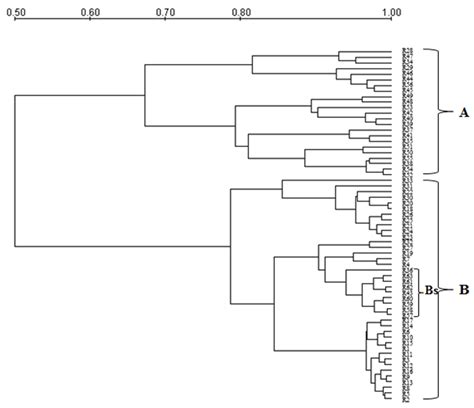 Dendrogram From Upgma Clustering Analysis Based On Pearson