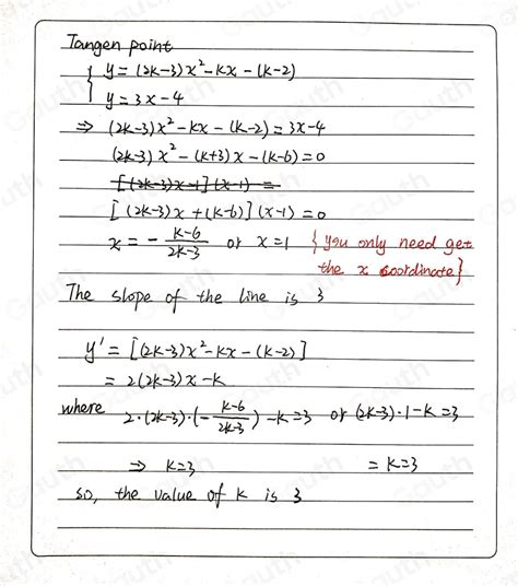 Solved Is A The Equation Of A Curve Is Y K X Kx K Where K Is A Constant The Line