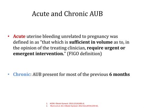 Insight AUB Management Guidelines On AUB In Reproductive Period PPTX