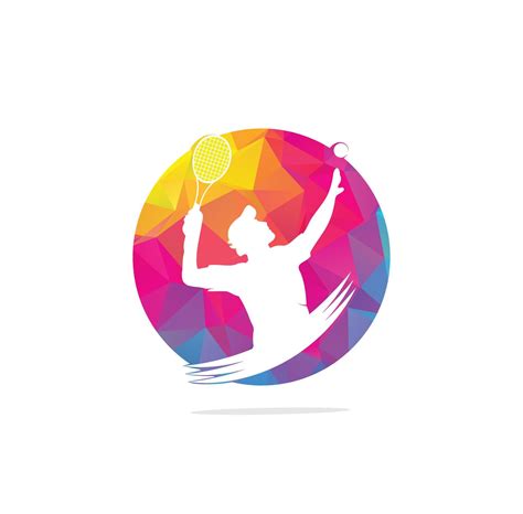 Tennis Logo Designs With Tennis Players Ball And Racket Logo Design