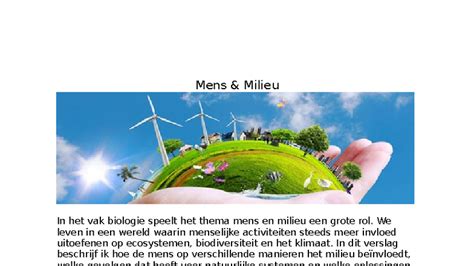 Mens And Milieu Invloed Van De Mens Op Ecosystemen En Oplossingen