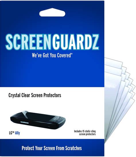Amazon Com ScreenGuardz Ultra Slim Screen Protector For LG Ally Pack Transparent Cell