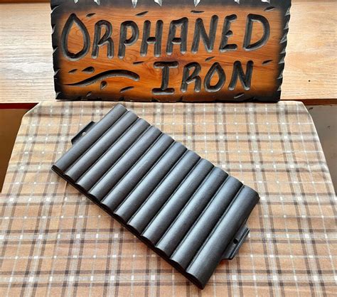 Vintage Unmarked Cast Iron Breadstick Pan Etsy