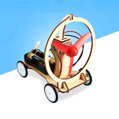 เด็กนักเรียน Diy ไฟฟ้ารถลมของเล่นทางกายภาพการทดลองวิทยาศาสตร์ชุด Welcomehome Thaipick