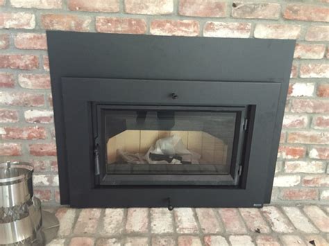 Wood Fireplace Insert Into Masonry Fireplace Custom Fireside