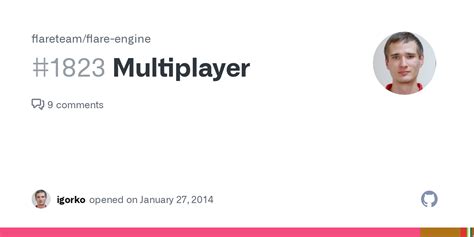 Multiplayer · Issue 1823 · Flareteamflare Engine · Github