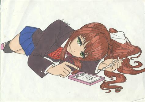 Ddlc Deletingfiles Coloredver By Toyfoxyfazbear On Deviantart