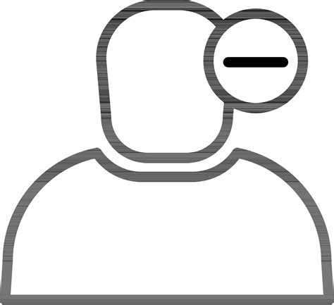 line art illustration of remove user icon 24368402 vector art at vecteezy