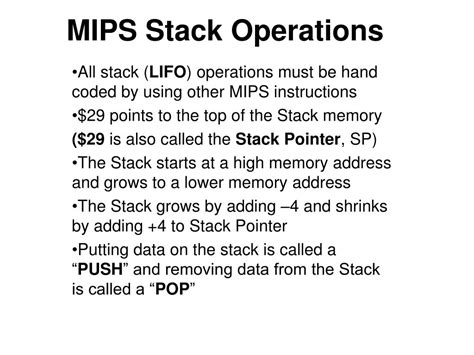 Ppt Mips Subroutines Powerpoint Presentation Free Download Id4335653