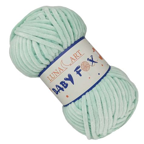 Włóczka Baby Fox Gruba Miękka 100g MIĘTOWA 23 10250889124 - Allegro.pl