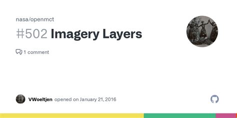 Imagery Layers Issue Nasa Openmct GitHub