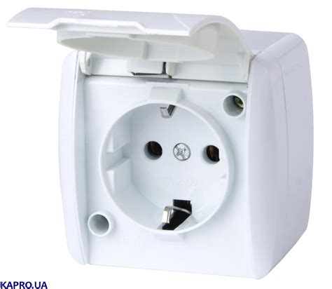 s035056 E.Next Розетка одинарная e.aqua.1231.gr с ж/к, для наружного ...