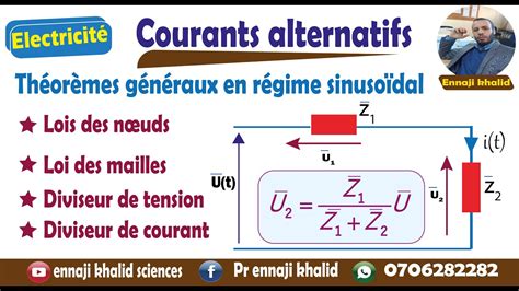 Théorème Généraux En Représentation Complexe Youtube